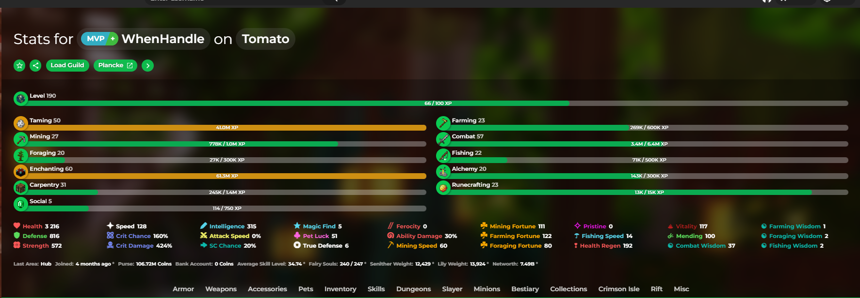 Buy mvp+ 190⚡LVL HYPIXEL SKYBLOC in MINECRAFT: HYPIXEL Accounts - Offer ...