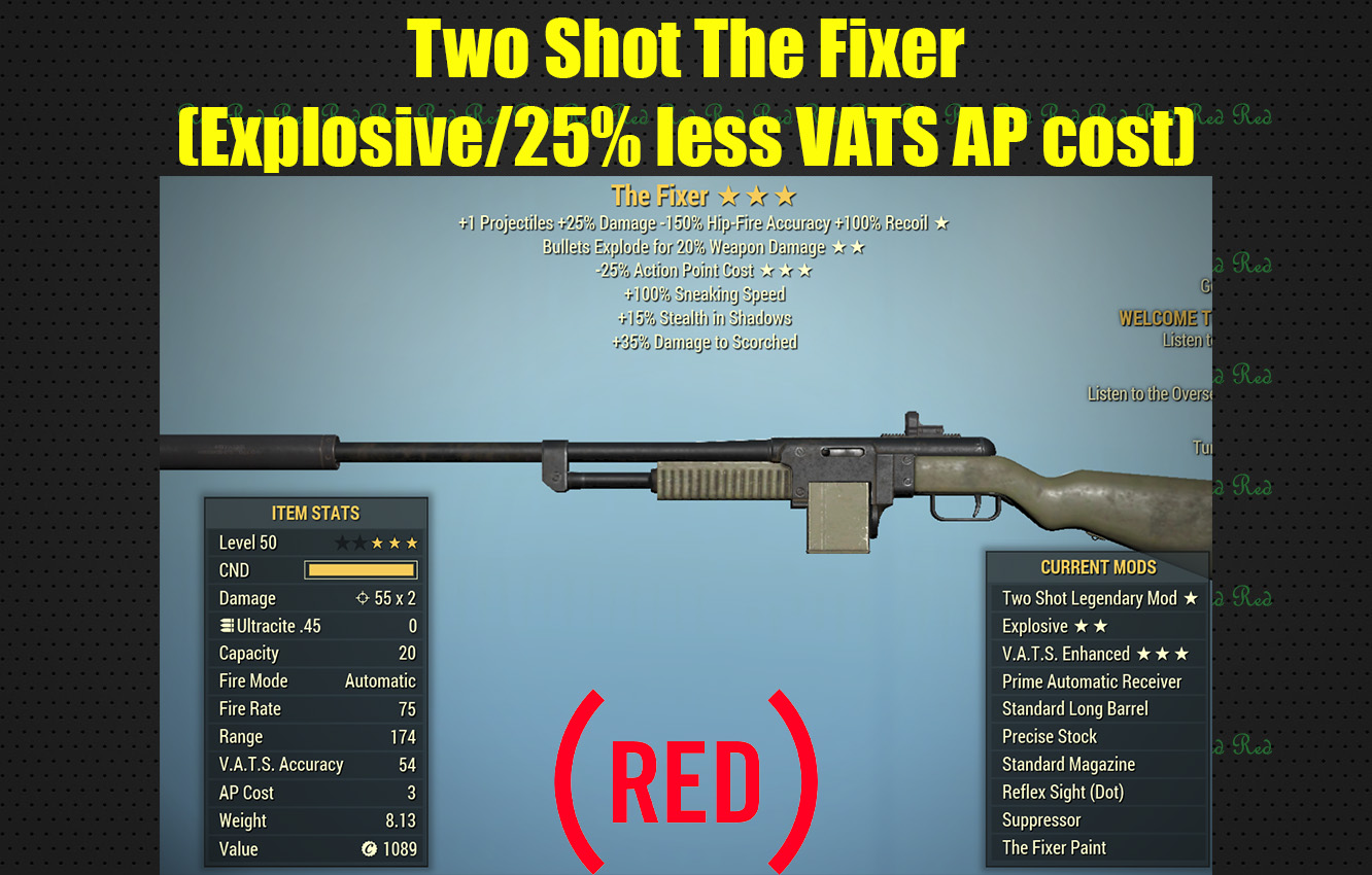 Buy Two Shot The Fixer (Explosive/ in FALLOUT 76 Items - Offer #251758174