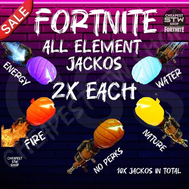 Buy FN STW Modded Jackos 2x Each ( in FORTNITE Items - Offer #2517880341