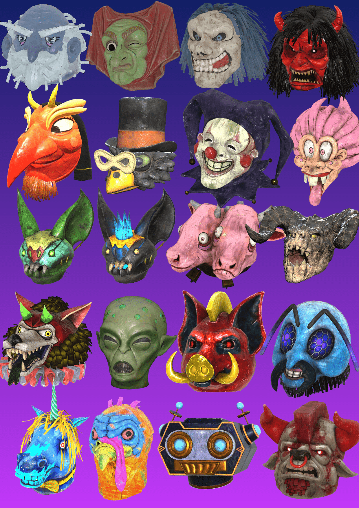 Buy ⭐[ALL RARE Masks Bundle] Fas in FALLOUT 76 Items - Offer #2510265718