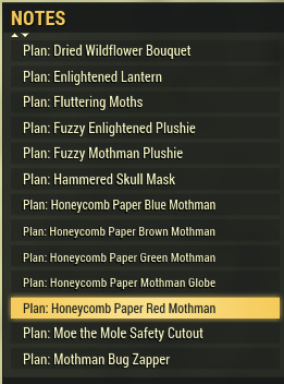 Buy [The Mothman Equinox] x36 All in FALLOUT 76 Items - Offer #251995362