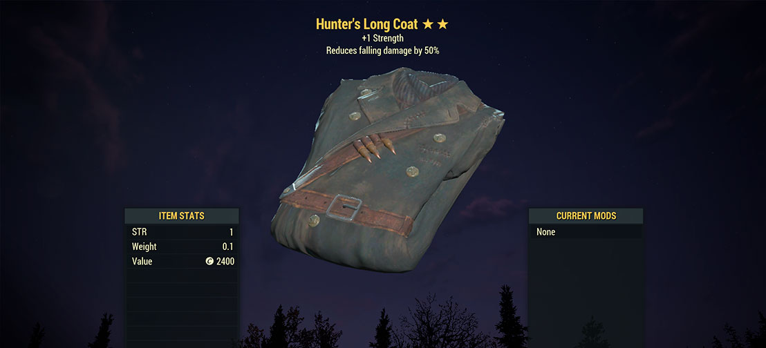 Buy Hunters Long Coat (Acrobat/+1 in FALLOUT 76 Items - Offer #248454379