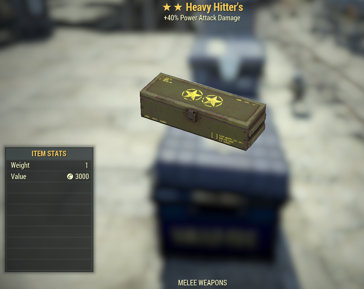 Buy ★★Heavy Hitter's [Mod Box] in FALLOUT 76 Items - Offer #251433200