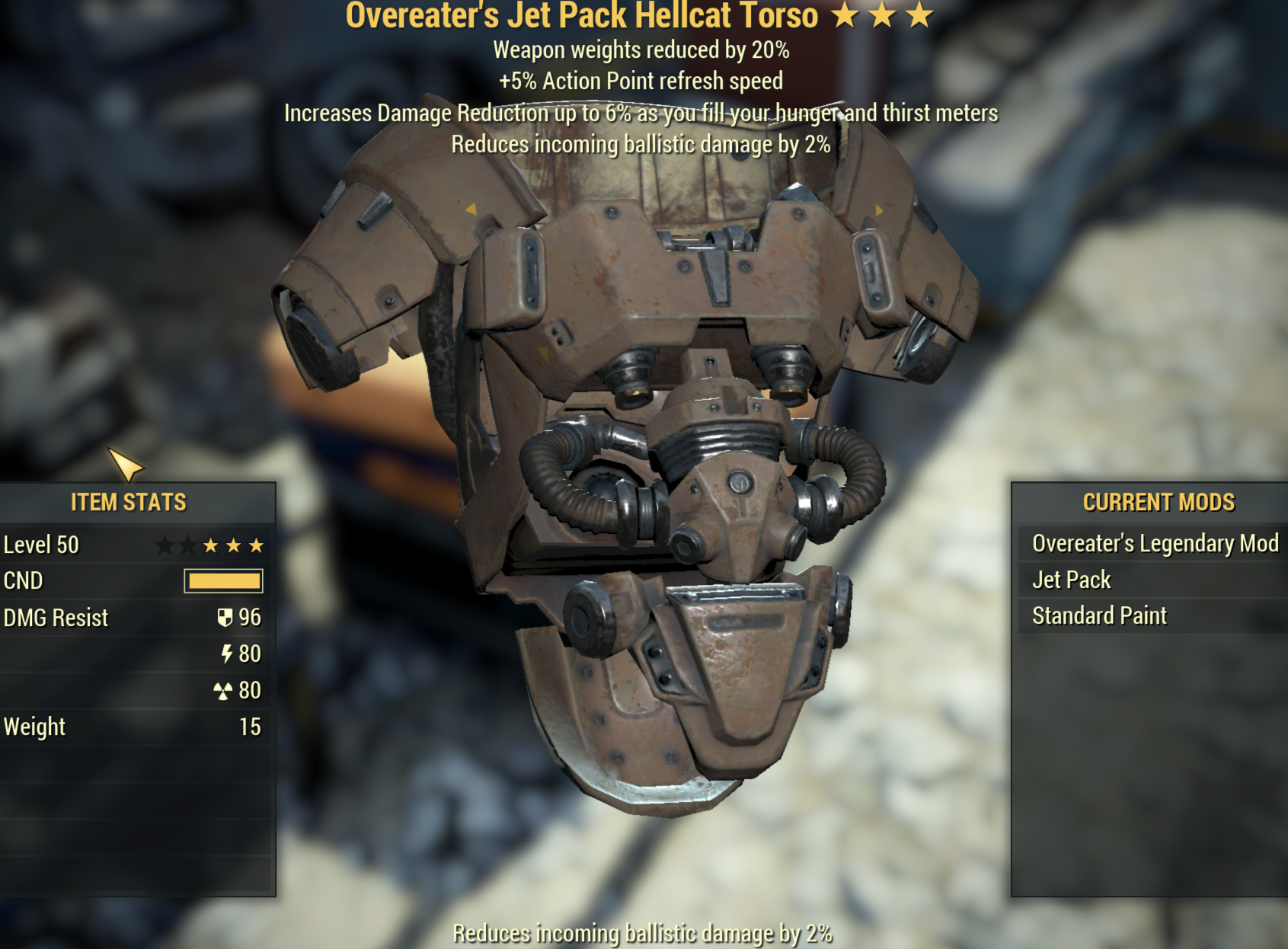 Buy Hellcat Overeater's/AP/WeaponR in FALLOUT 76 Items - Offer #2322040690