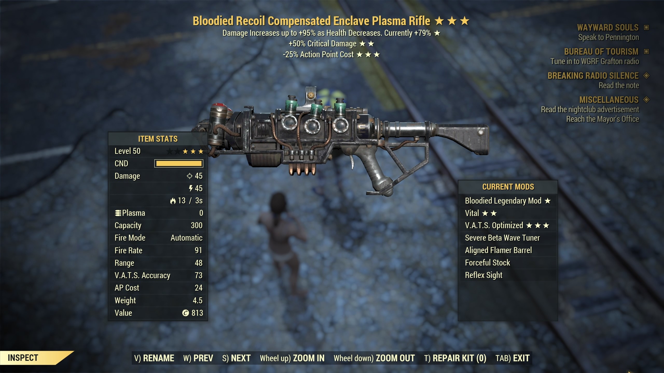 Buy Bloodied Enclave Plasma Rifle in FALLOUT 76 Items - Offer #2427534335