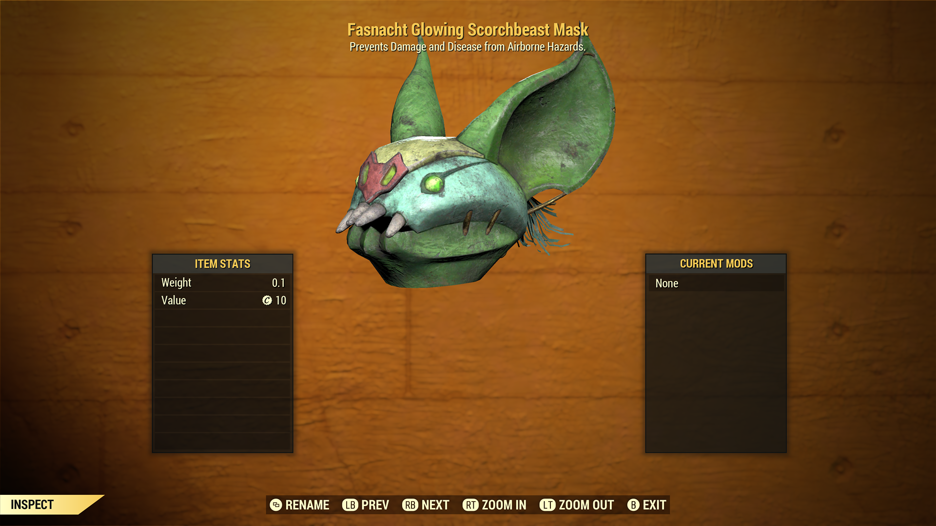 Buy [XBOX] Fasnacht Glowing Scorch in FALLOUT 76 Items - Offer #256130602