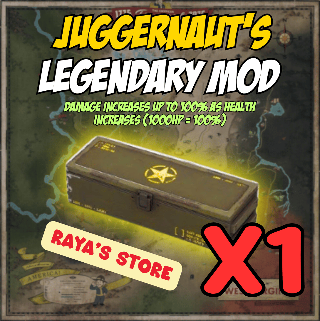 Buy Juggernaut's Legendary Mod | J in FALLOUT 76 Items - Offer #2521065764