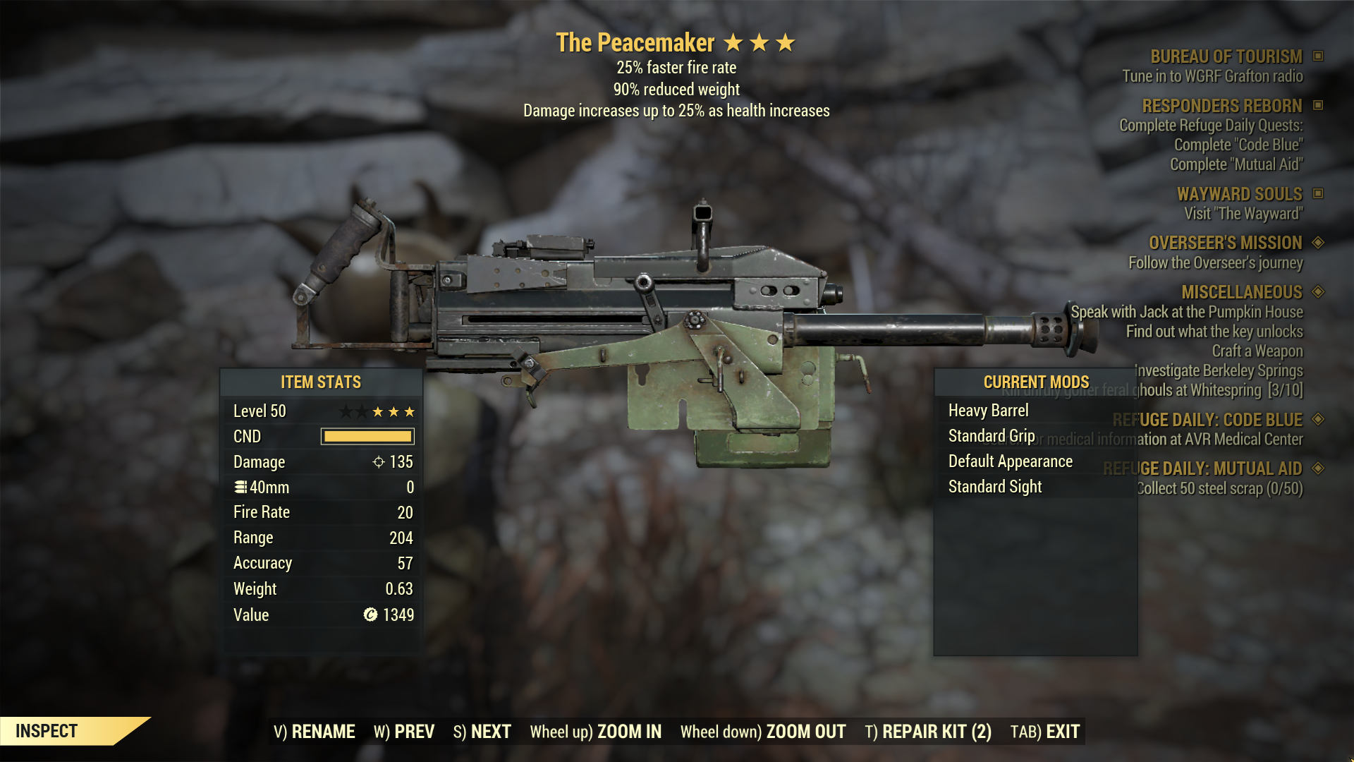 Buy Juggernaut's The Peacemaker ( in FALLOUT 76 Items - Offer #251274935