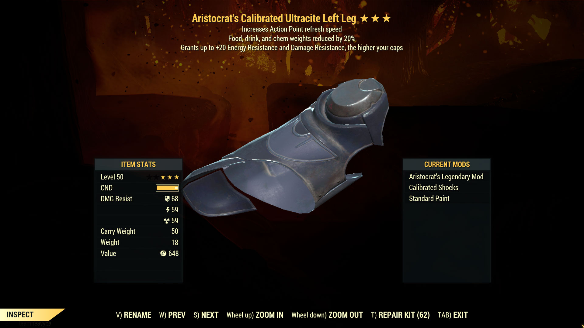 Buy Aristocrat's Ultracite Power A in FALLOUT 76 Items - Offer #2524396789