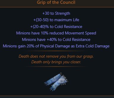 Buy Grip of the Council, Arcanist in PATH OF EXILE Items - Offer ...