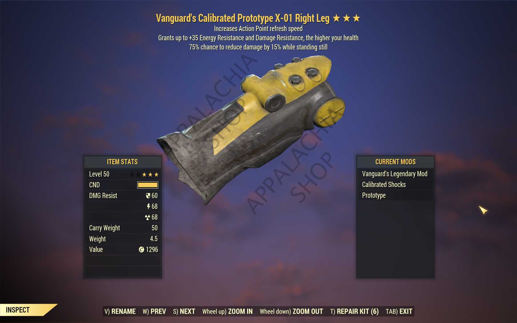 Buy Vanguard's Sentinel X-01 SET ( in FALLOUT 76 Items - Offer #2532481404