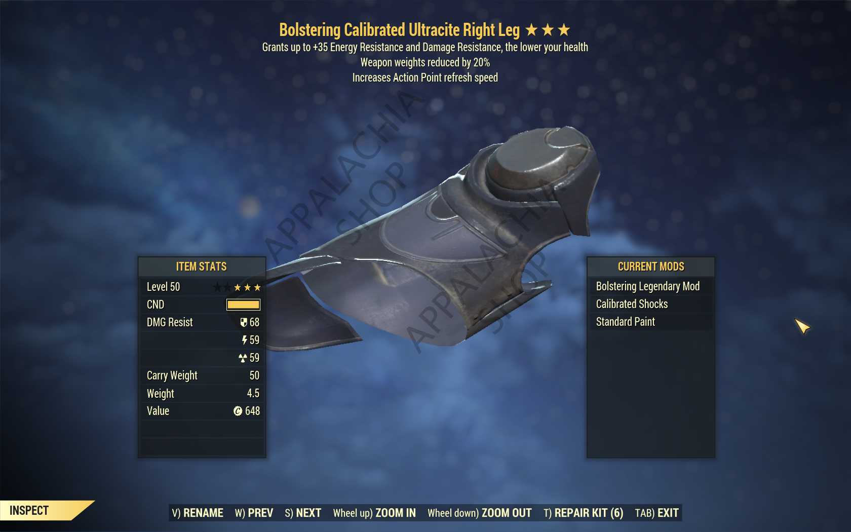 Buy Bolstering Weapon weight Ultra in FALLOUT 76 Items - Offer #2527022736