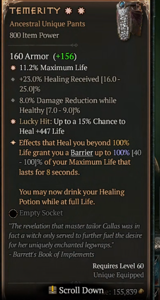 Buy 2GA Temerity (100/100) *11.2% in DIABLO 4 Items - Offer #253755790