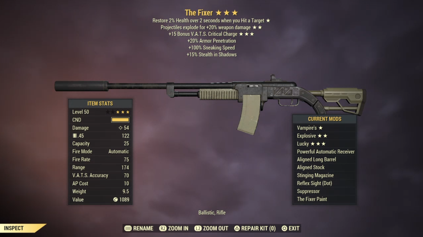 Buy [PS4/PS5] Vampire's Explosive in FALLOUT 76 Items - Offer #2432393535