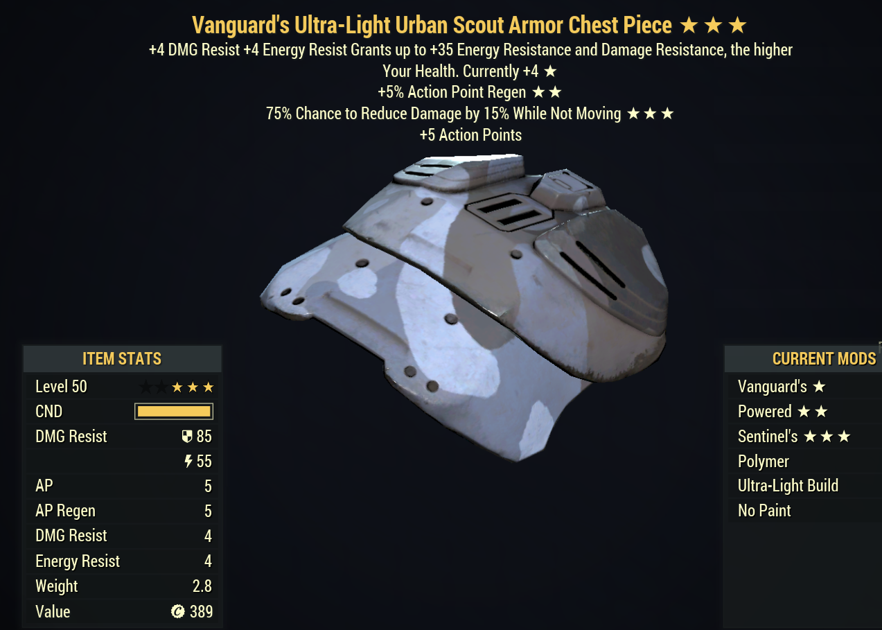 Buy Urban Scout [Vanguard/Powered/ in FALLOUT 76 Items - Offer #256482500