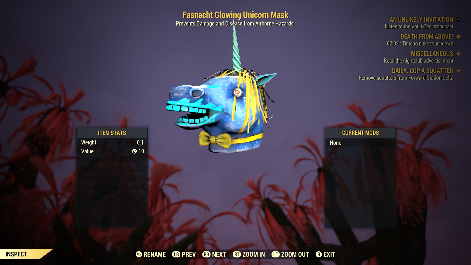 Buy [XBOX] Fasnacht Glowing Unicor in FALLOUT 76 Items - Offer #2419543499