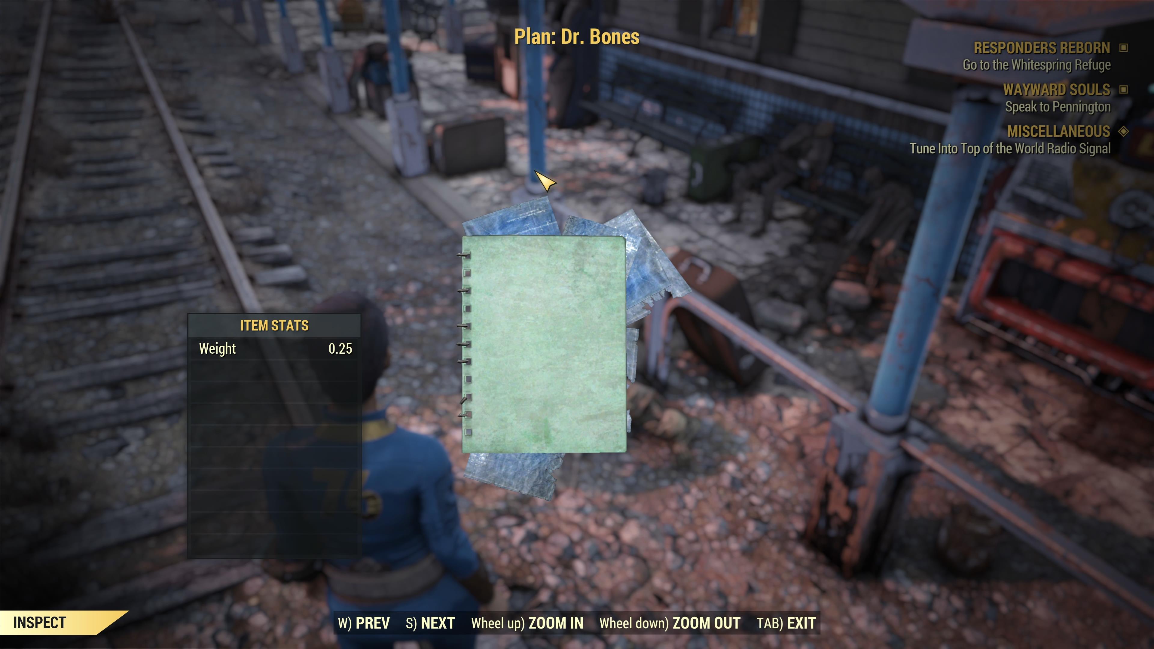 Buy Plan: Dr. Bones in FALLOUT 76 Items - Offer #2529362377