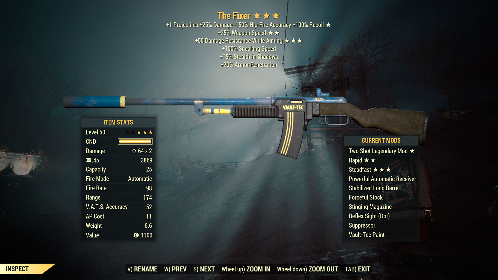Buy Two Shot The Fixer (+25% Weapo in FALLOUT 76 Items - Offer #259275262