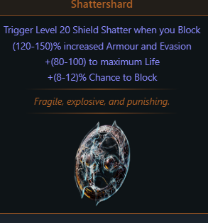 Buy Shattershard, Crimson Round Sh in PATH OF EXILE Items - Offer ...
