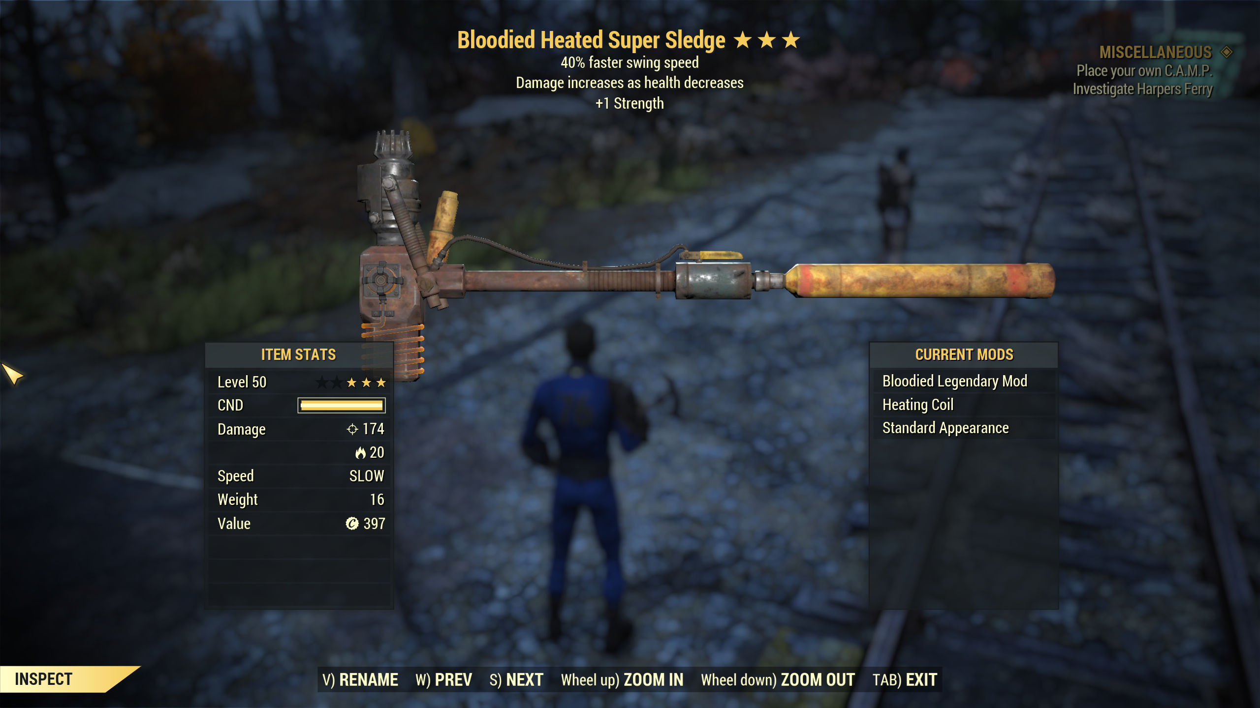 Buy Bloodied Super Sledge [40% fas in FALLOUT 76 Items - Offer #2513732820