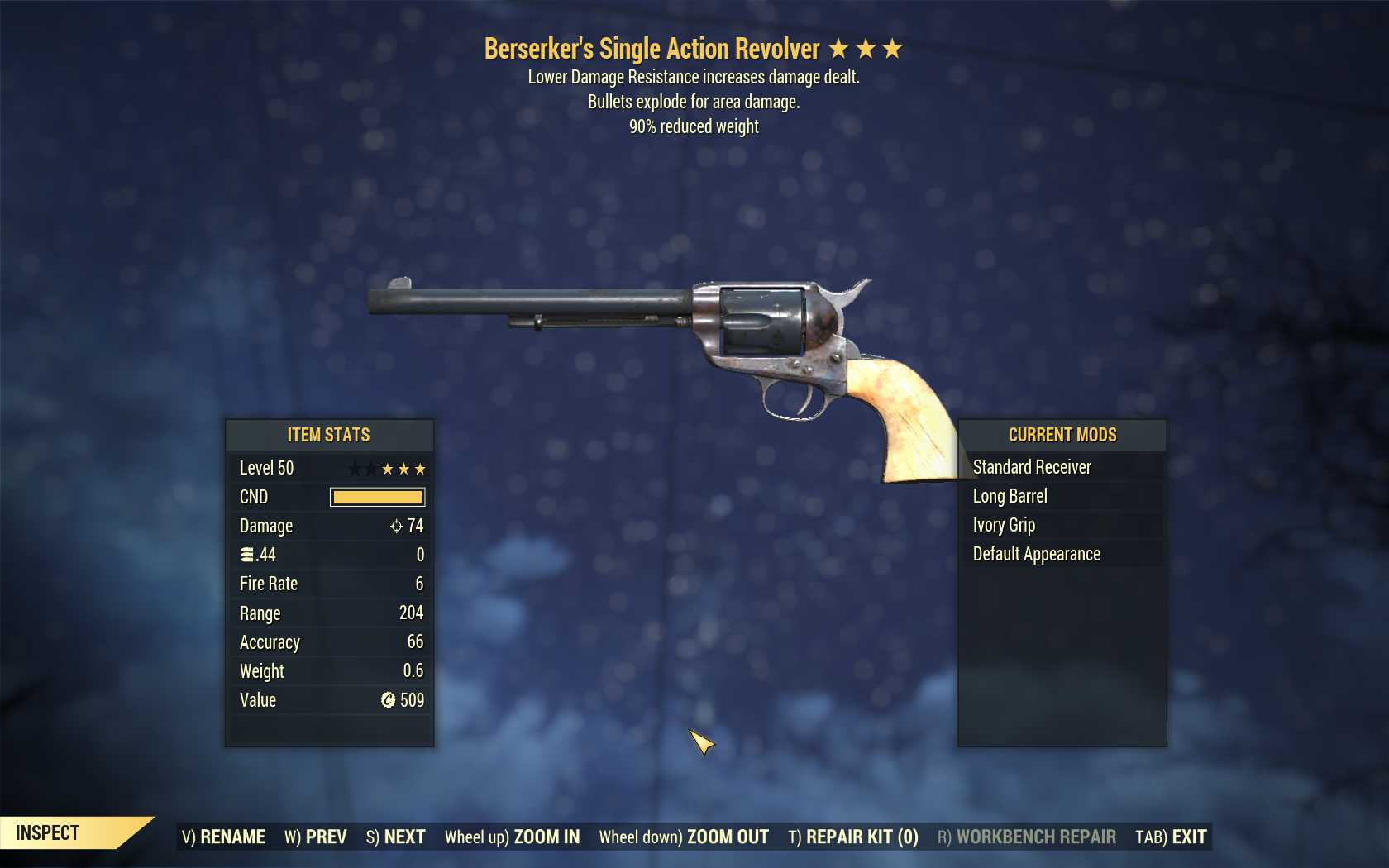 Buy Berserker's Explosive Single A in FALLOUT 76 Items - Offer #2325512080