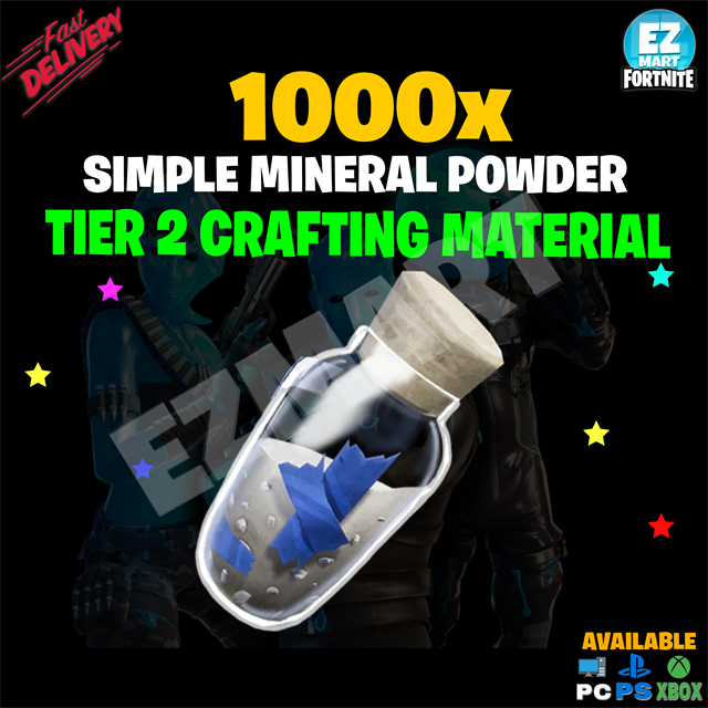 Buy 1,000x Simple Mineral Powder in FORTNITE Items - Offer #254516579