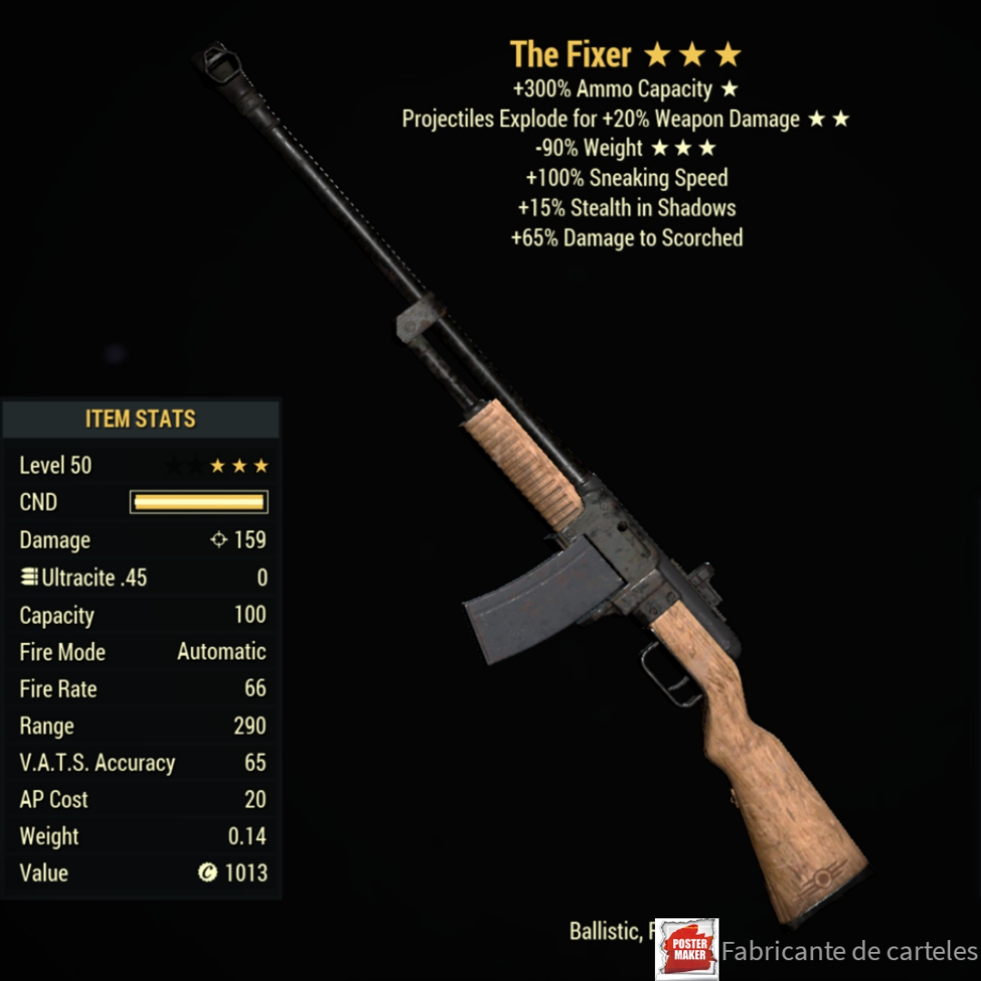 Buy QE90 FIXER / QUAD EXPLOSIVE in FALLOUT 76 Items - Offer #2532377251