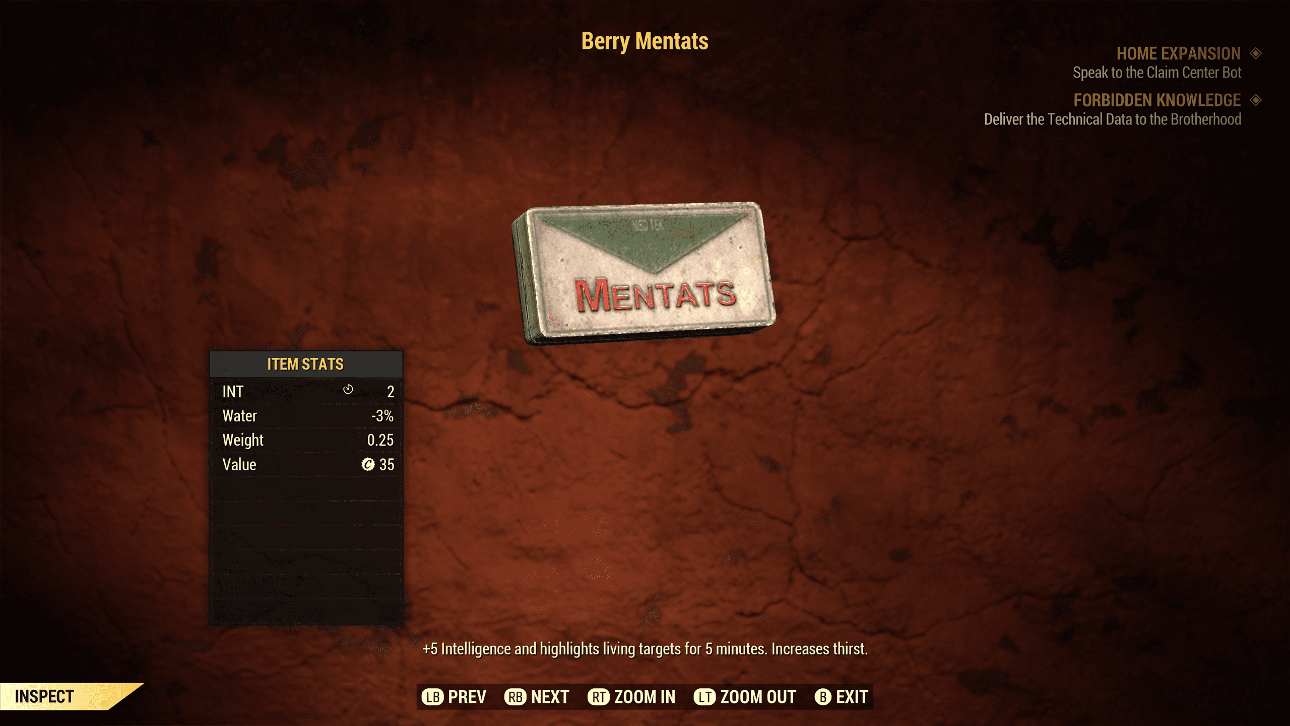Buy Xbox - Berry Mentats (x100) in FALLOUT 76 Items - Offer #2418318335