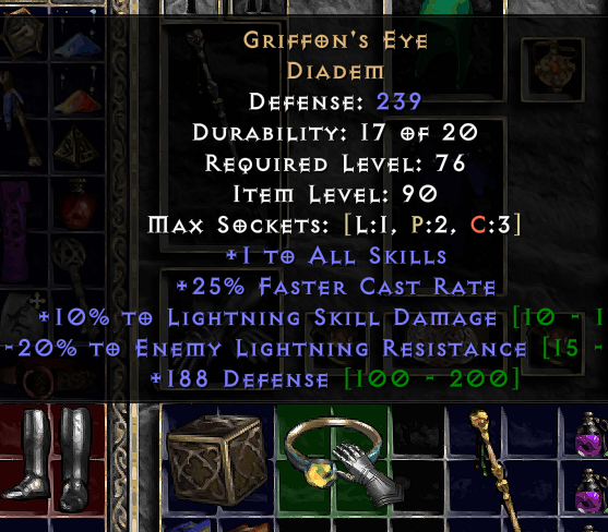 Buy GRIFFON'S EYE PROJECT DIABLO 2 in PROJECT DIABLO 2 Items - Offer ...