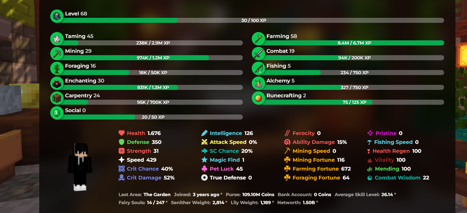 Buy Hypixel Skyblock Farm Account! in MINECRAFT: HYPIXEL Accounts ...