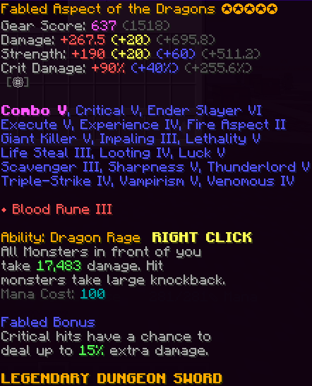 Buy NECRON SET & ASPECT OF THE DRA in MINECRAFT: HYPIXEL Items - Offer #2327917138