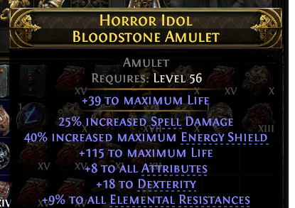 Buy rare bloodstone amulet 56 leve in PATH OF EXILE 2 Items - Offer ...