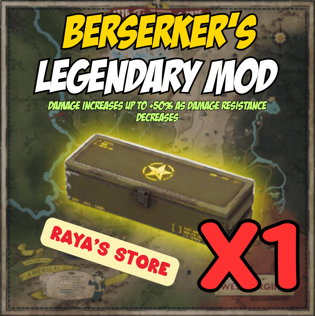 Buy Berserker's Legendary Mod | Be in FALLOUT 76 Items - Offer #2525071824