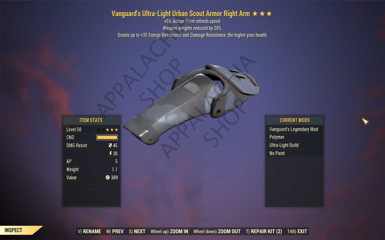 Buy [VAN AP WWR]Vanguard's Weapon in FALLOUT 76 Items - Offer #2328655597