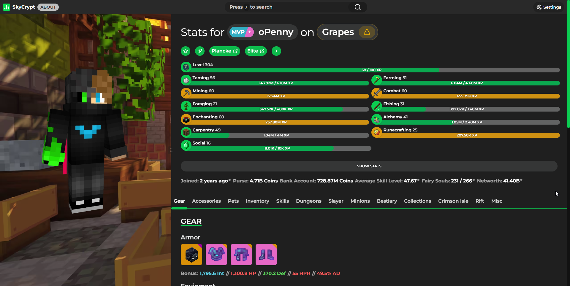 Buy ️ MVP+ | NETWORTH 41.4B | in MINECRAFT: HYPIXEL Accounts - Offer ...