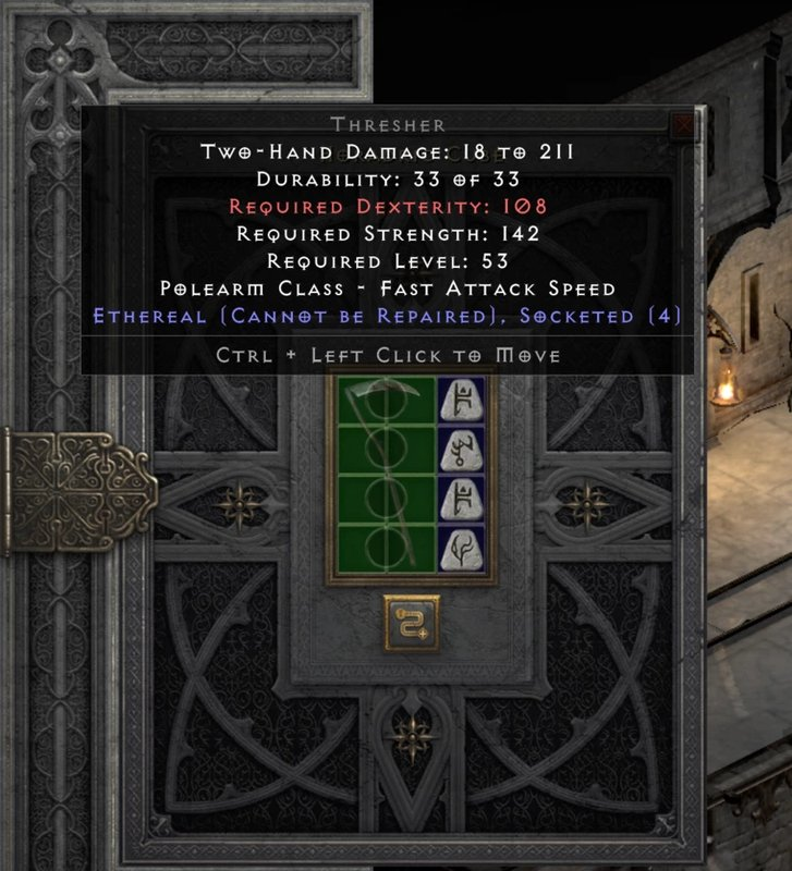 Buy INFINITY in Eth Thresher & Cry in DIABLO 2 RESURRECTED Runes ...