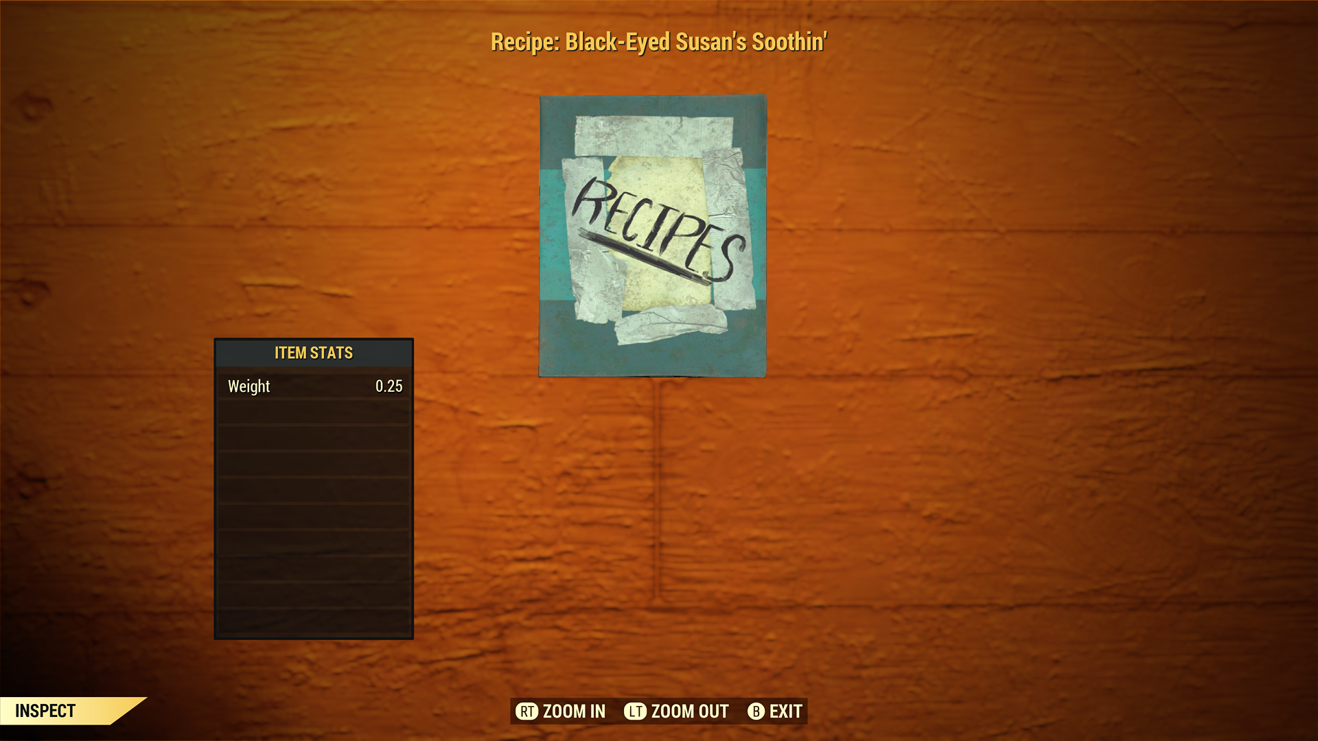 Buy [XBOX] Black-Eyed Susan's soot in FALLOUT 76 Items - Offer #261492511