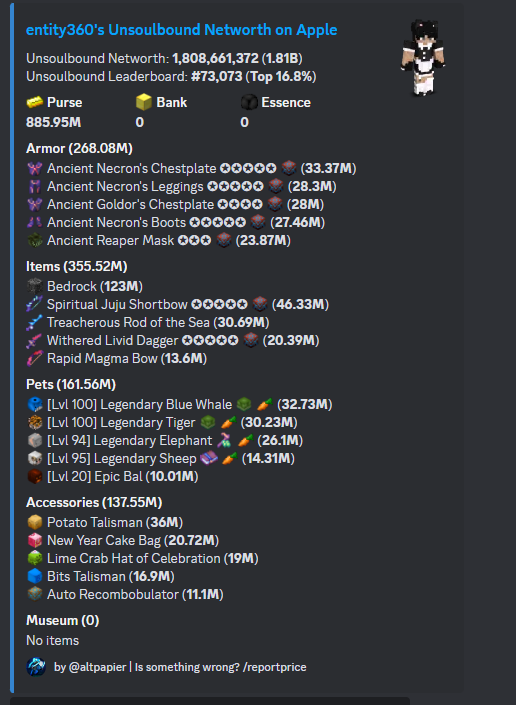 Buy Full acess acc 1.8B NW SOLO PR in MINECRAFT: HYPIXEL Accounts ...