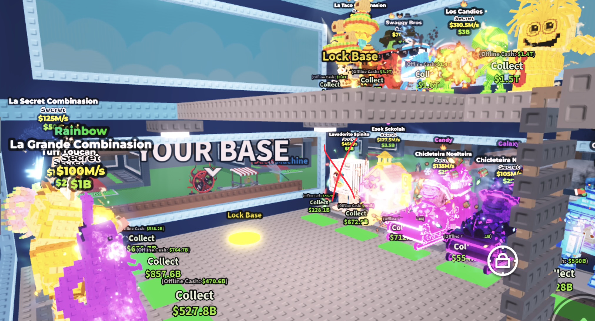 Buy Base full of items in STEAL A BRAINROT Items - Offer #261446119